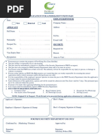 Application Form For Psa Temporary Pass: Instructions To The Applicant ...