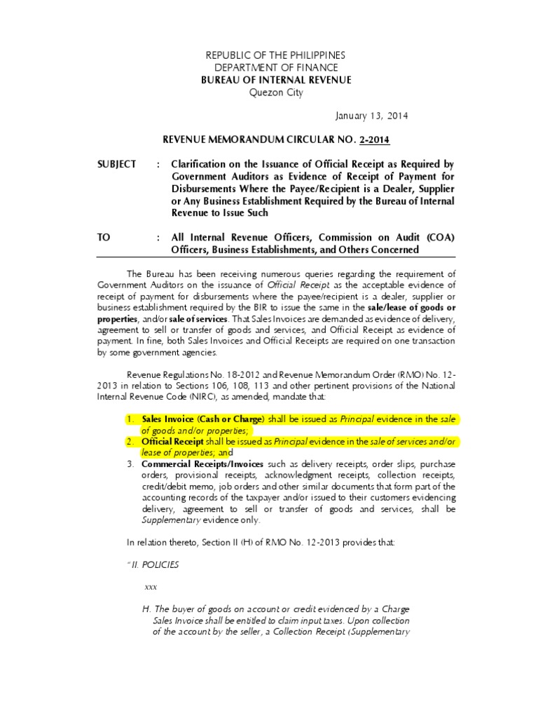 RMC 2-2014 PDF | PDF