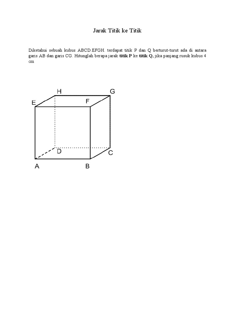 Jarak Titik Ke Titik | PDF
