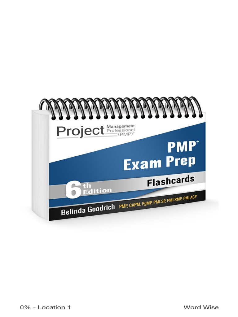 PMP Flash Cards Ed 6 - MA PDF | PDF