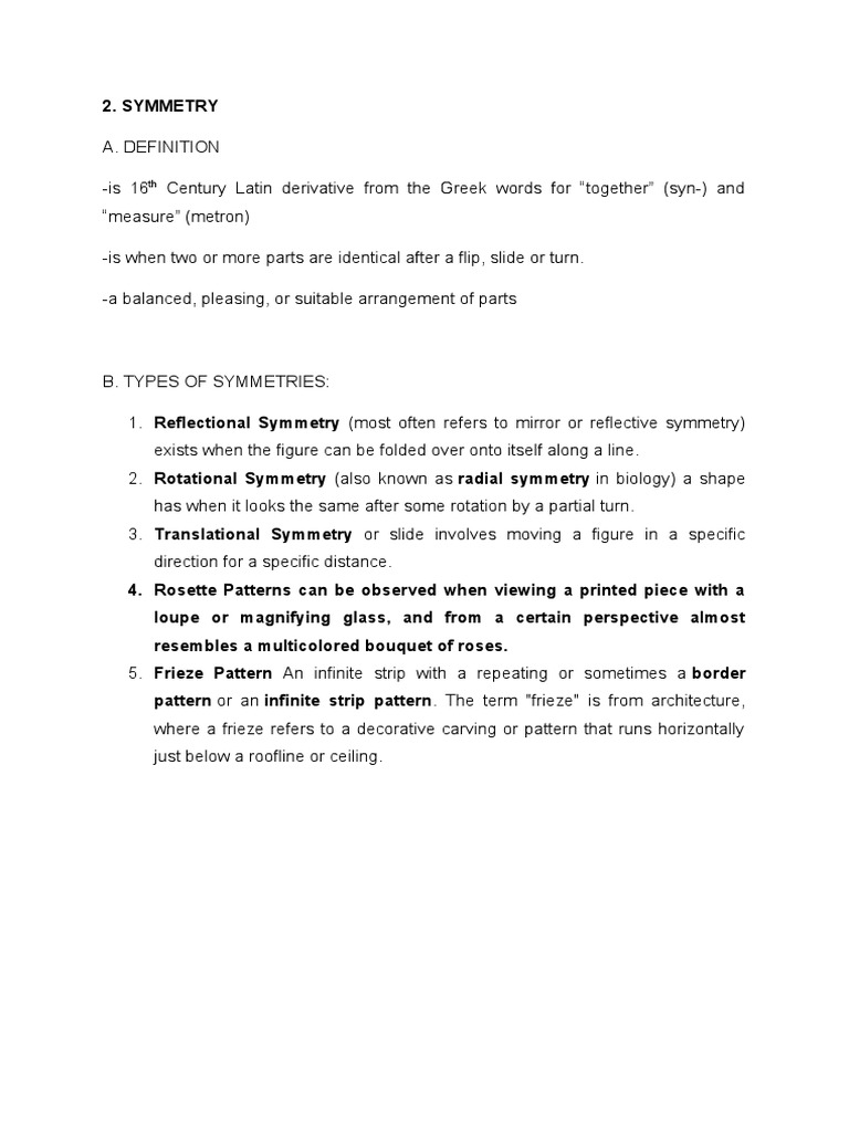 Symmetry MMW | PDF | Symmetry | Pattern