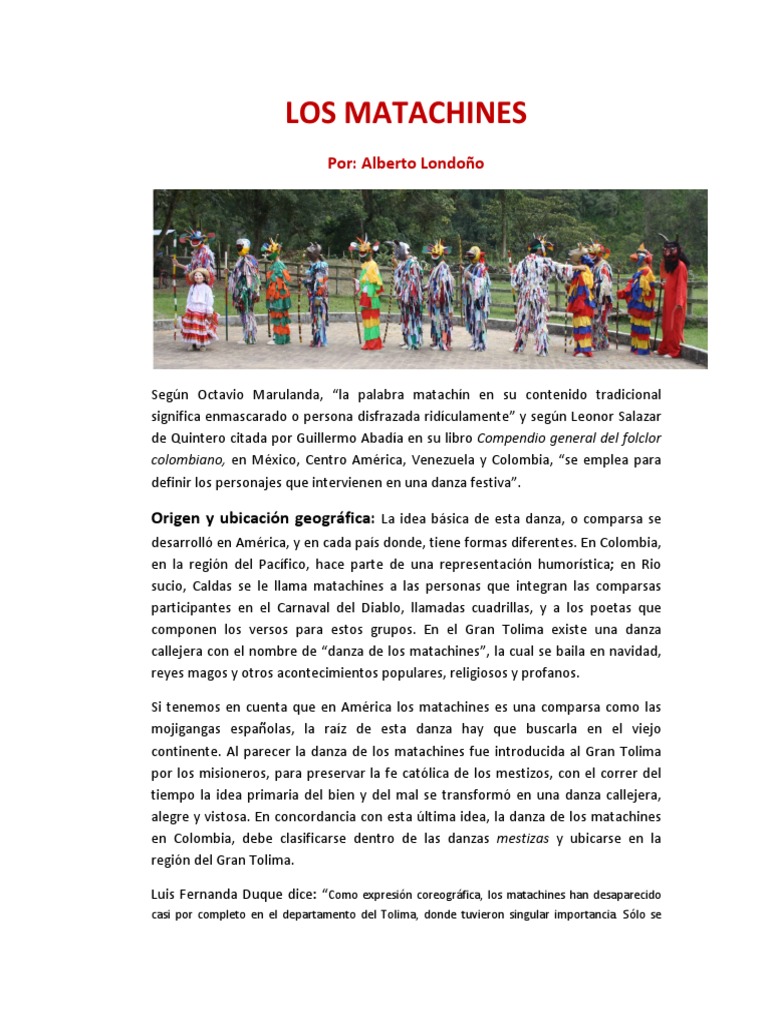 Historia y significado de los matachines | PDF | Bailes | Ritmo