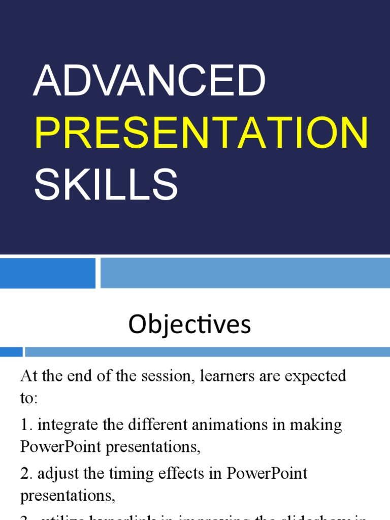 Advanced Presentation Skills-Converted (Recovered) | PDF | Microsoft ...