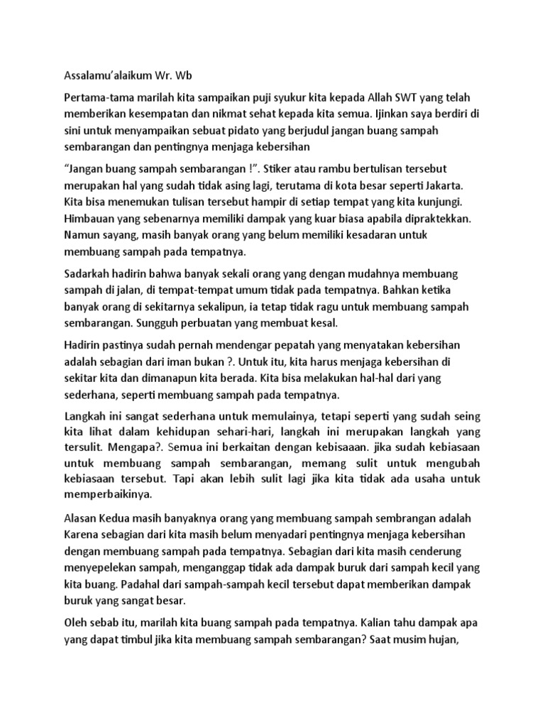 Konsep Teks Pidato | PDF