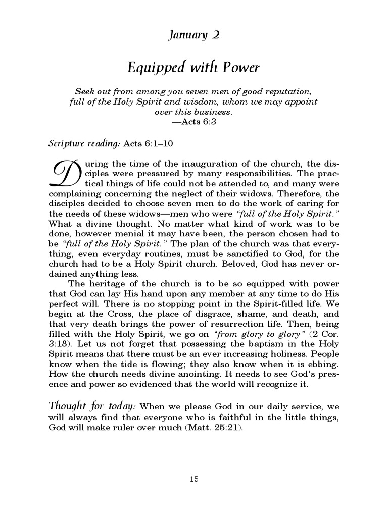 Equipped With Power PDF | PDF