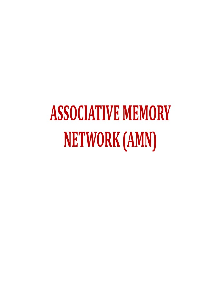 An In-Depth Examination of Associative Memory Networks: Their Architecture, Training Algorithms ...