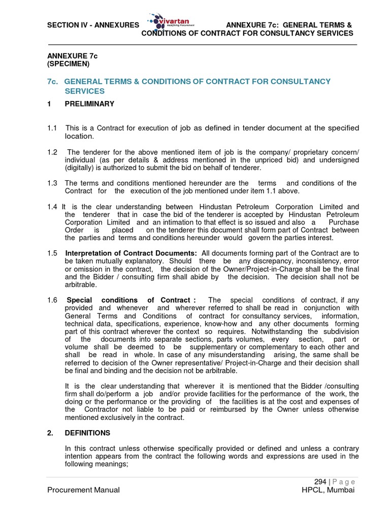 GTC Specification | PDF | Specification (Technical Standard) | Employment