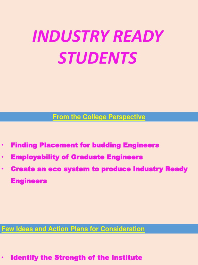 Industry-Ready Engineering Students Guide | PDF