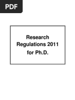 BDU Ph.D. Regulations 2024 | PDF | Doctor Of Philosophy | Thesis
