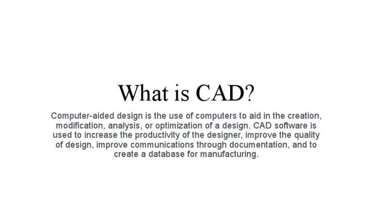 Cad PPT | PDF