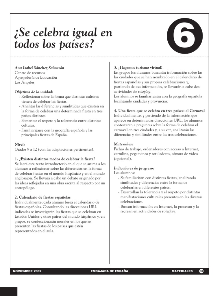 La Fiesta | PDF | Carnaval | España