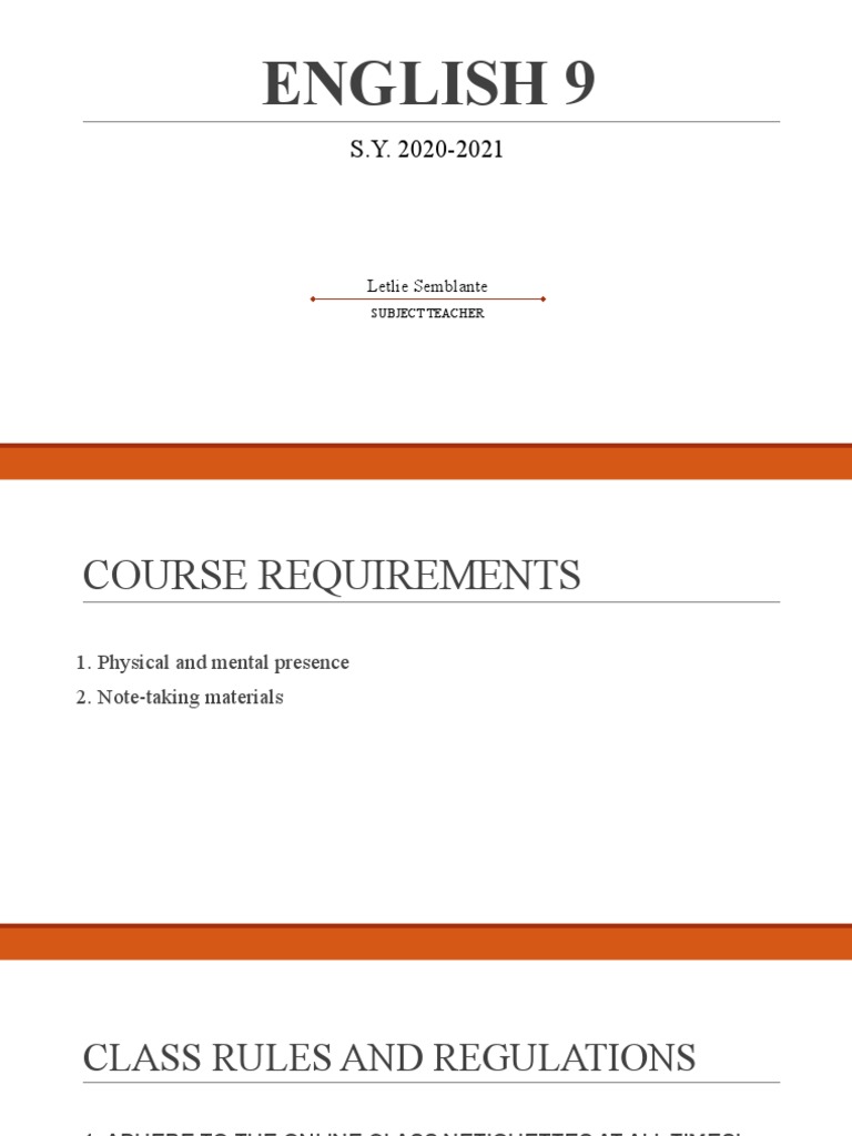 Grade 9 Intro | PDF