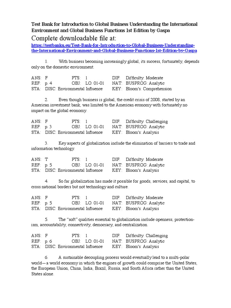 Complete Downloadable File at | PDF | Globalization | Corporate Social ...