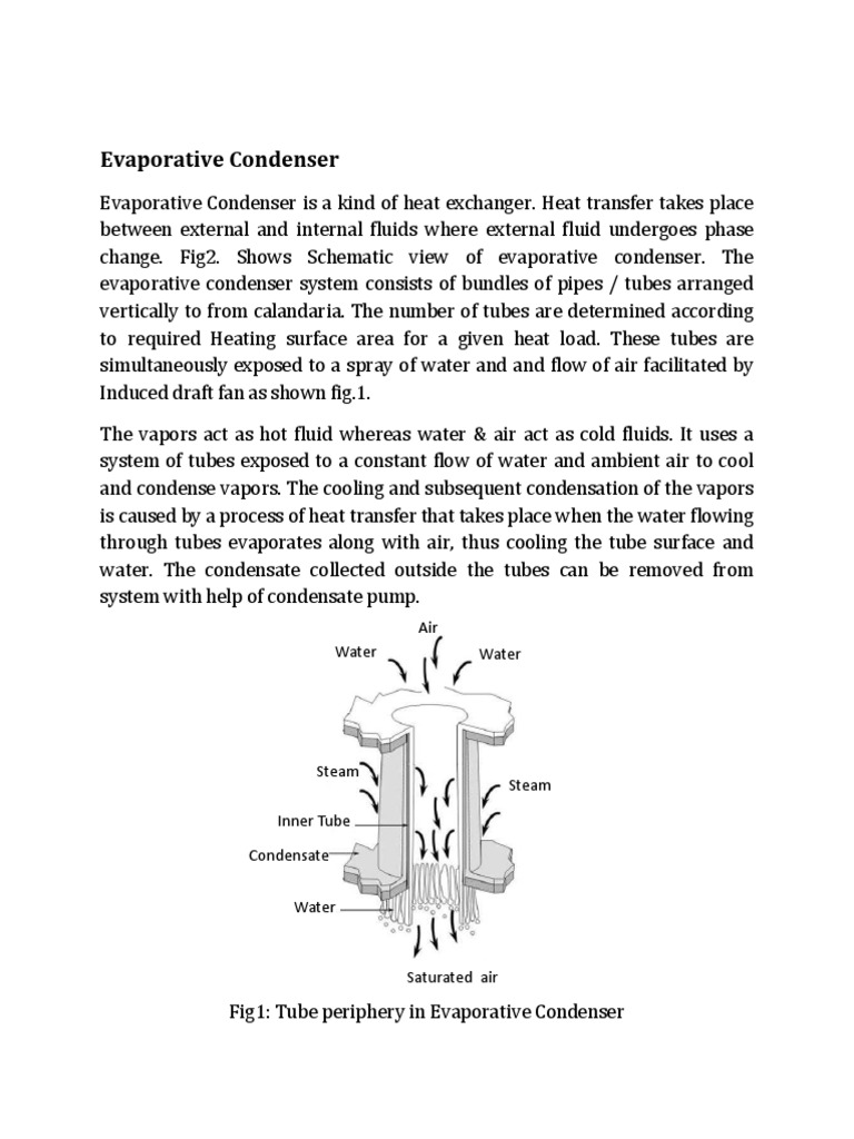 Overview of Evaporative Condensers | PDF | Heat Exchanger | Evaporation