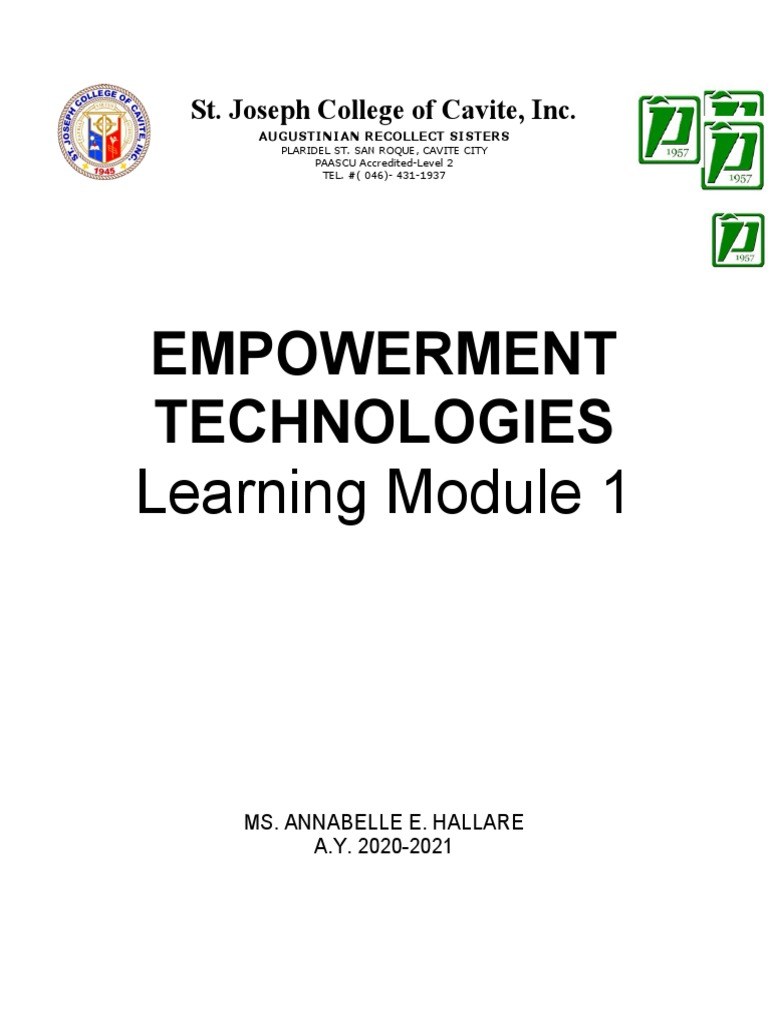 Empowerment Technologies Module Overview | PDF | Semantic Web | Web 2.0