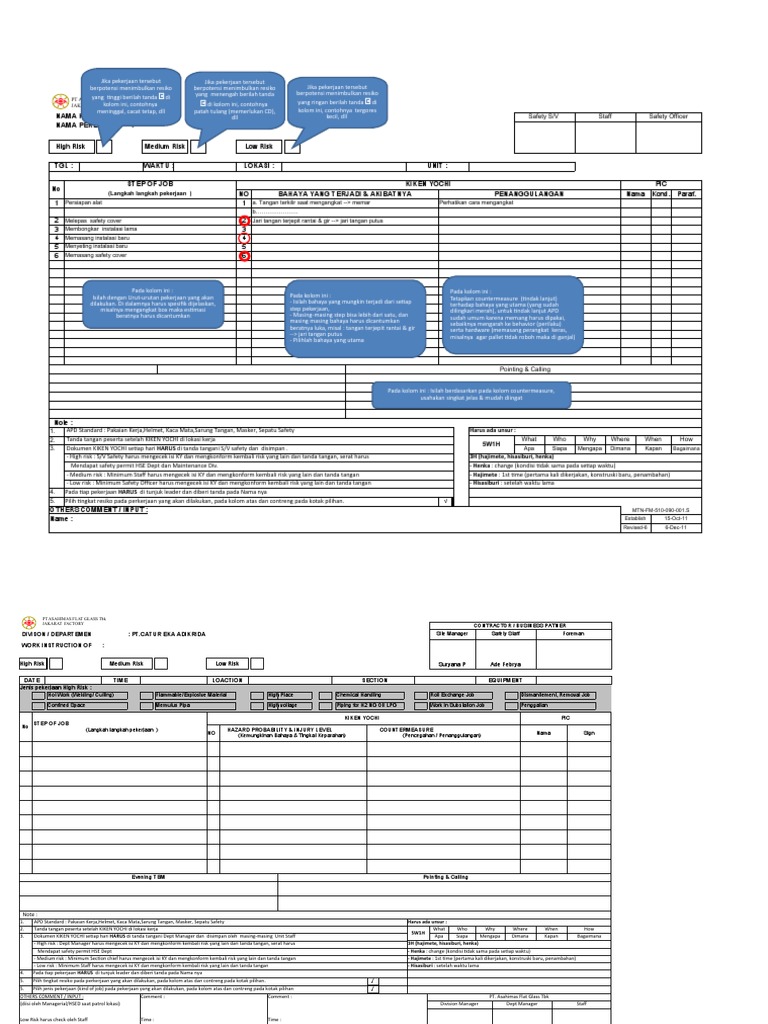 Form Kiken Yochi | PDF