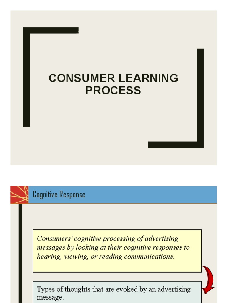 PPT - Consumer Learning Process | PDF | Classical Conditioning ...