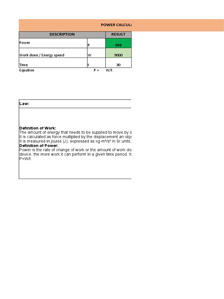 3.mechanical Power Calculation | PDF