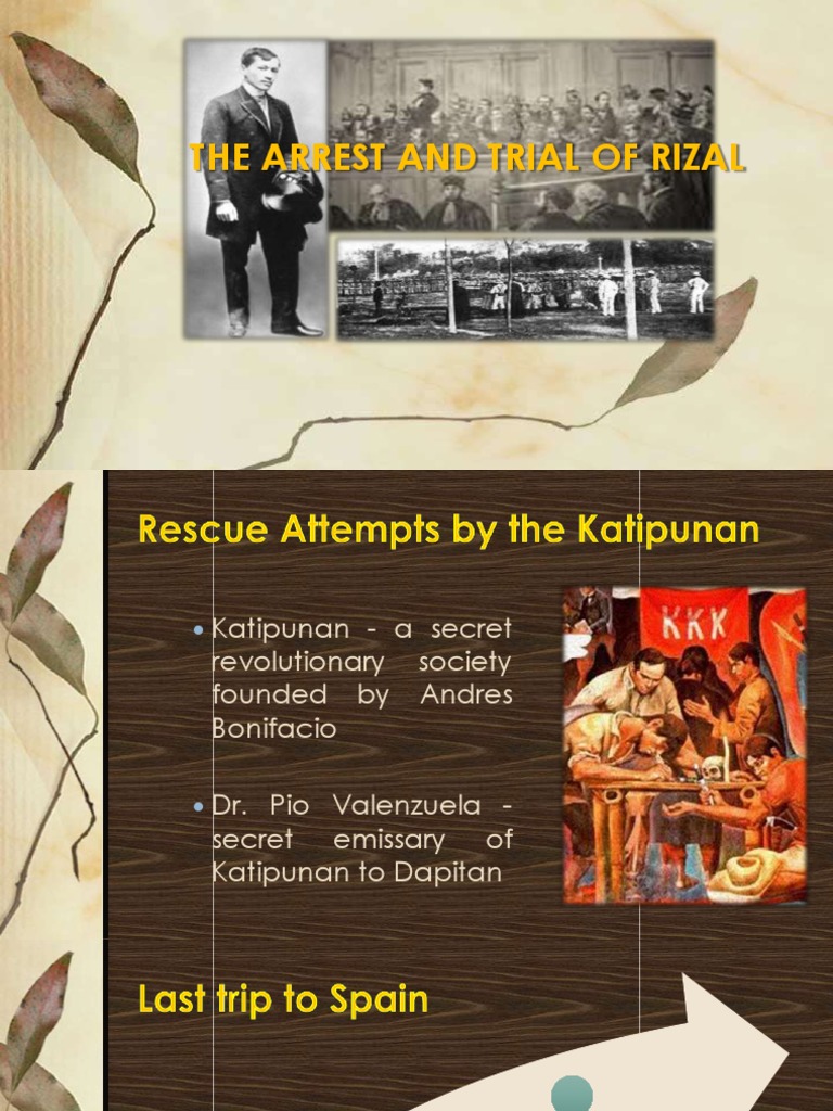 The Arrest and Trial of Rizal | PDF | Common Law | Crime & Violence