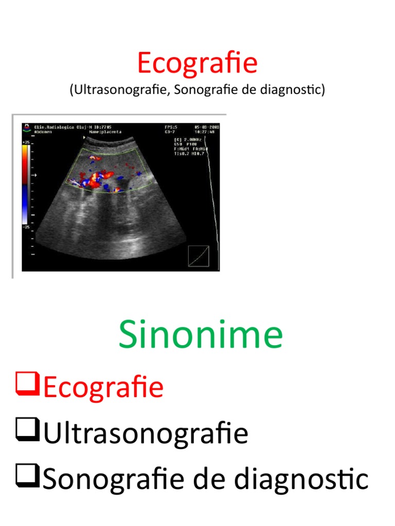 Ecografie, Ultrasonografie | PDF