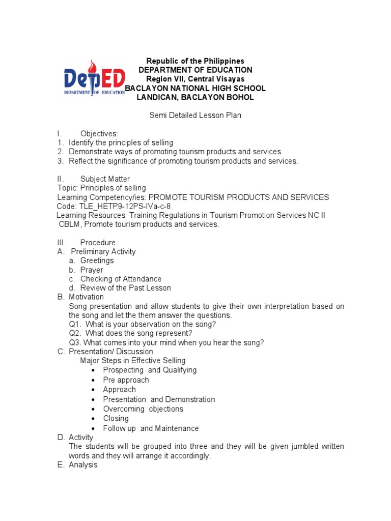 Republic of The Philippines Department of Education Region VII, Central ...