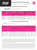 PPE Issuance Monitoring Sheet | PDF | Personal Protective Equipment ...