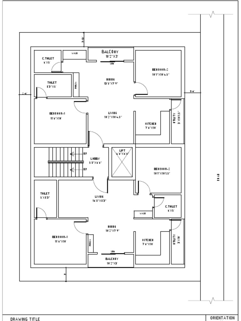 Scheme Drawing - N Typical Floor Plan: Balcony | PDF