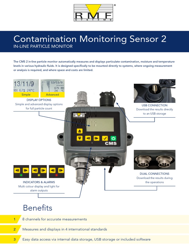 Contamination Monitoring Sensor 2: Benefits | PDF | Usb | Computer Monitor