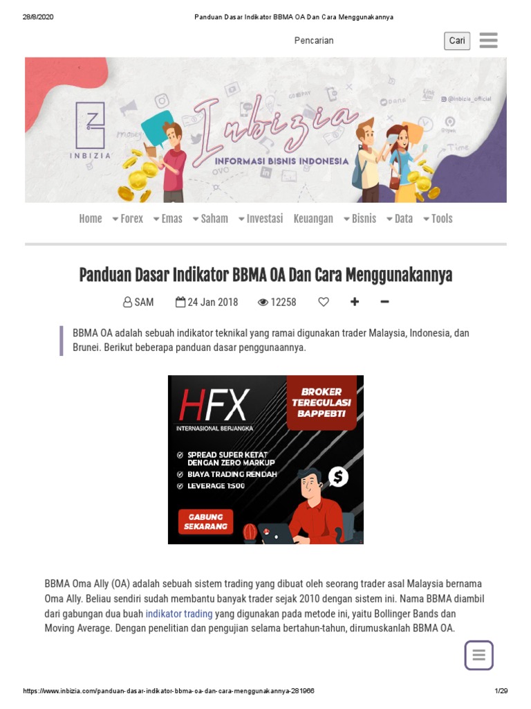 Panduan Dasar Indikator BBMA OA Dan Cara Menggunakannya PDF | PDF