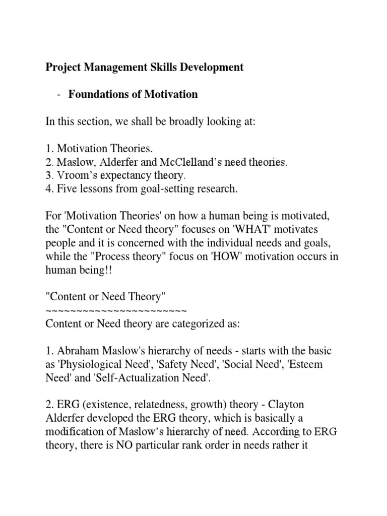 Foundations of Motivation | PDF | Motivation | Motivational
