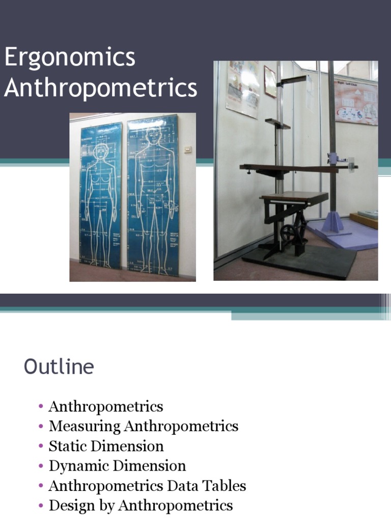 Ergonomics Anthropometrics | Anthropometry | Human Body