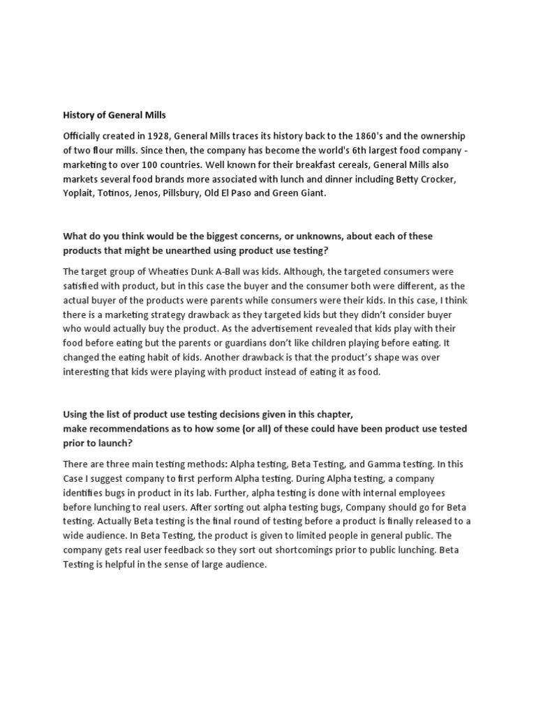 Wheaties Dunk-A-Ball Cereal Case Study | PDF