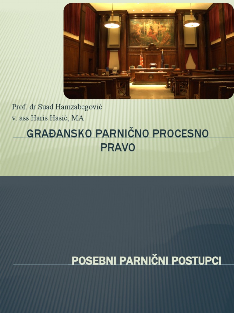 14 GPPP Posebni Parniyni Postupci | PDF