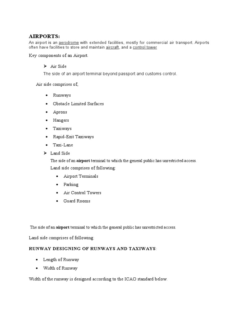 Airport Engineering | PDF | Airport | Runway
