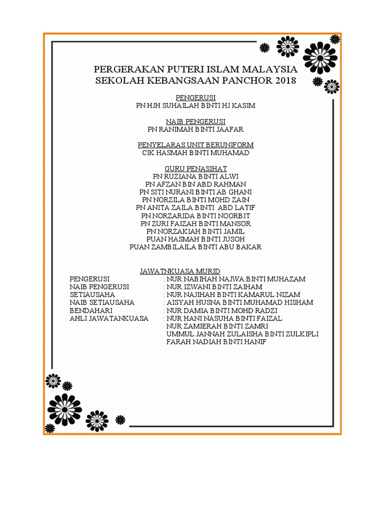 Organisasi Ppim | PDF