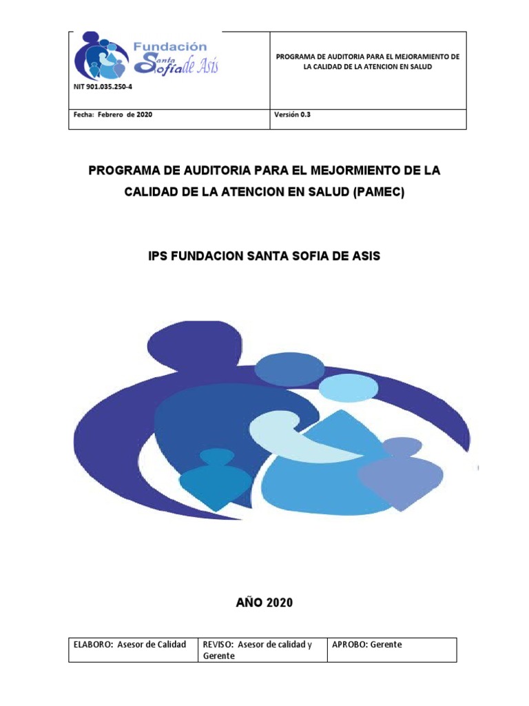 Auditoría de Calidad en Santa Sofía | PDF | Seguridad del paciente ...