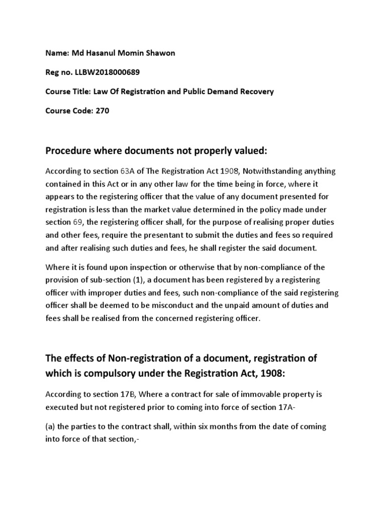 Procedure Where Documents Not Properly Valued | PDF | Lawsuit ...