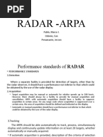 IMO Performance Standards For ARPA | PDF | Radar | Electronics