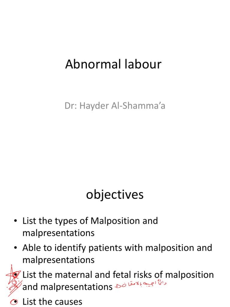 Understanding Abnormal Labour Presentations: A Guide to Identifying and ...