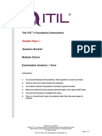 Itil 4 Foundation Cheat Sheet | PDF | Risk | It Service Management