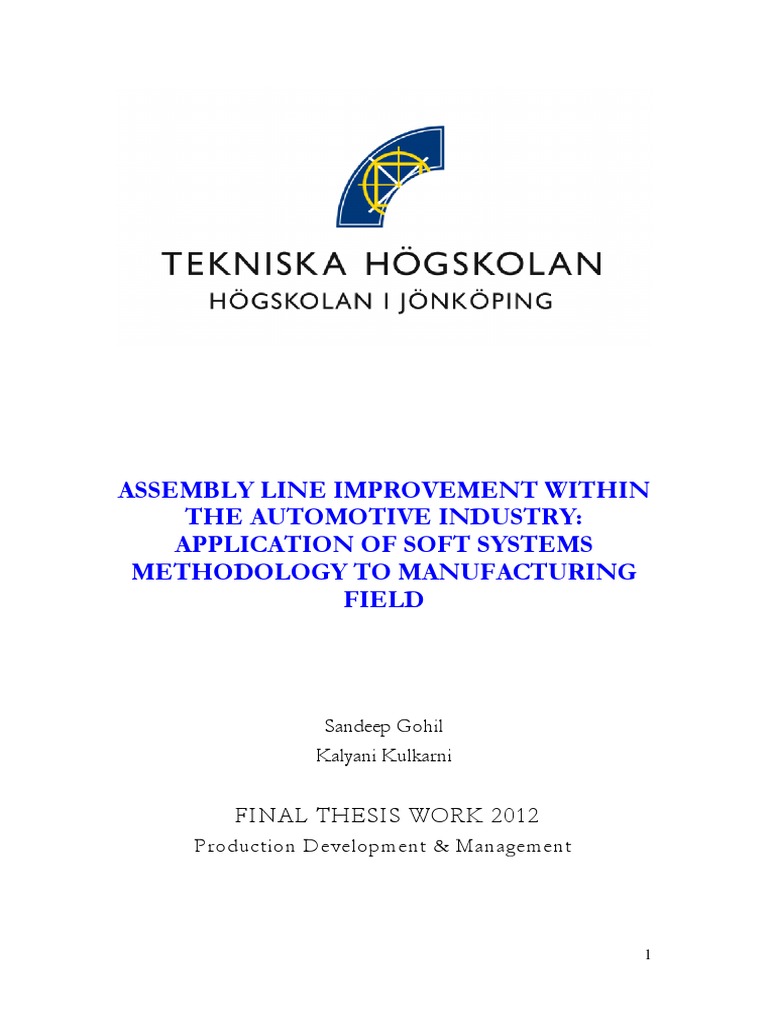 Fulltext01 PDF | PDF | System | Lean Manufacturing
