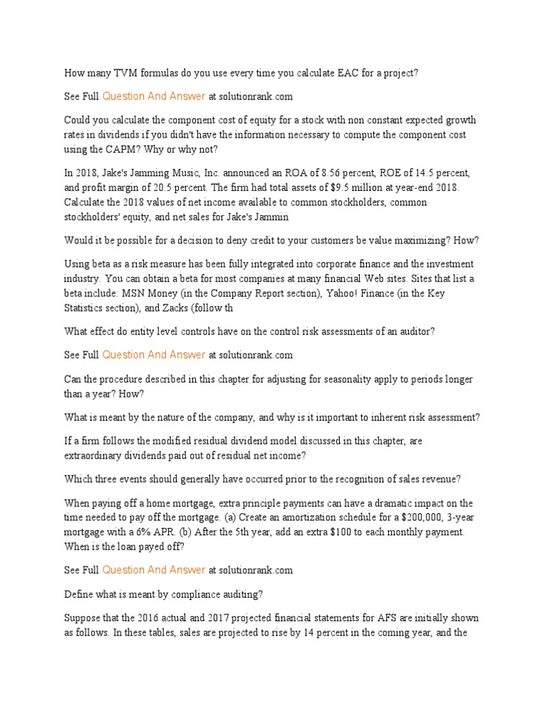 Question and Answer - 31 | PDF | Internal Control | Audit