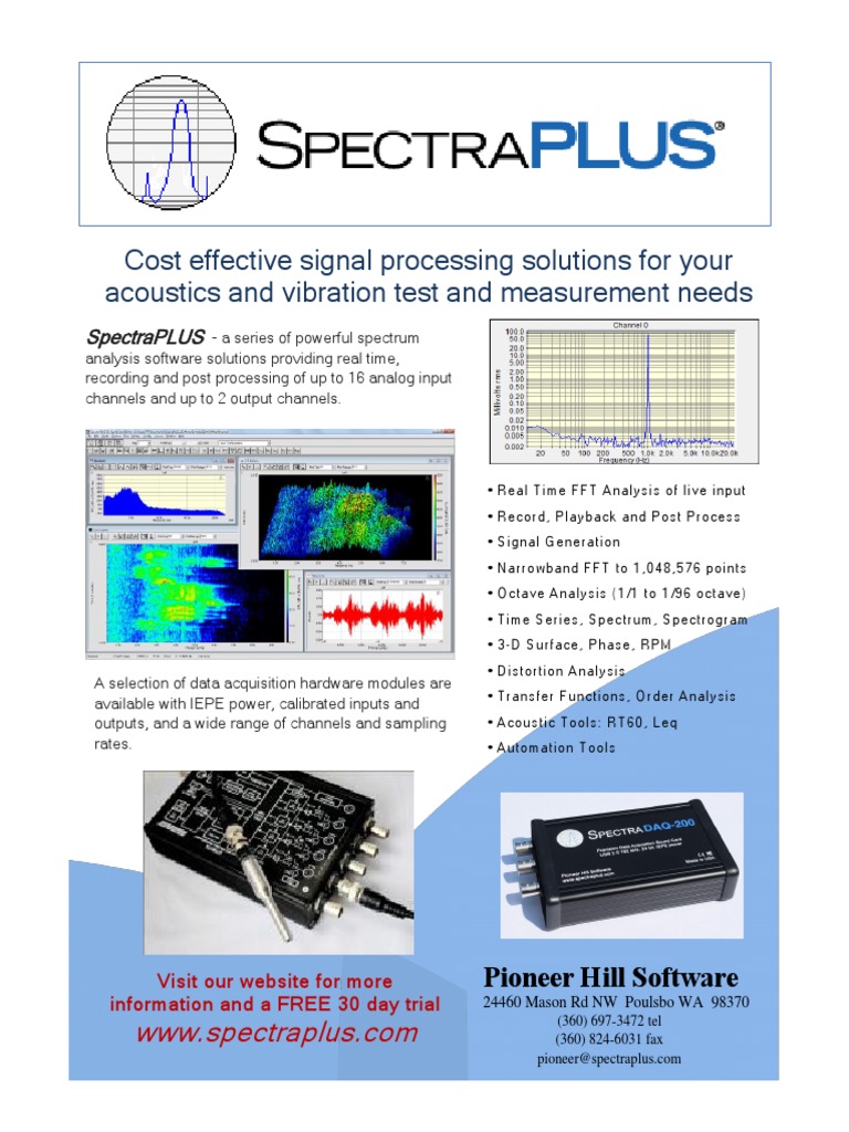 SpectraPLUS Product Brochure | PDF