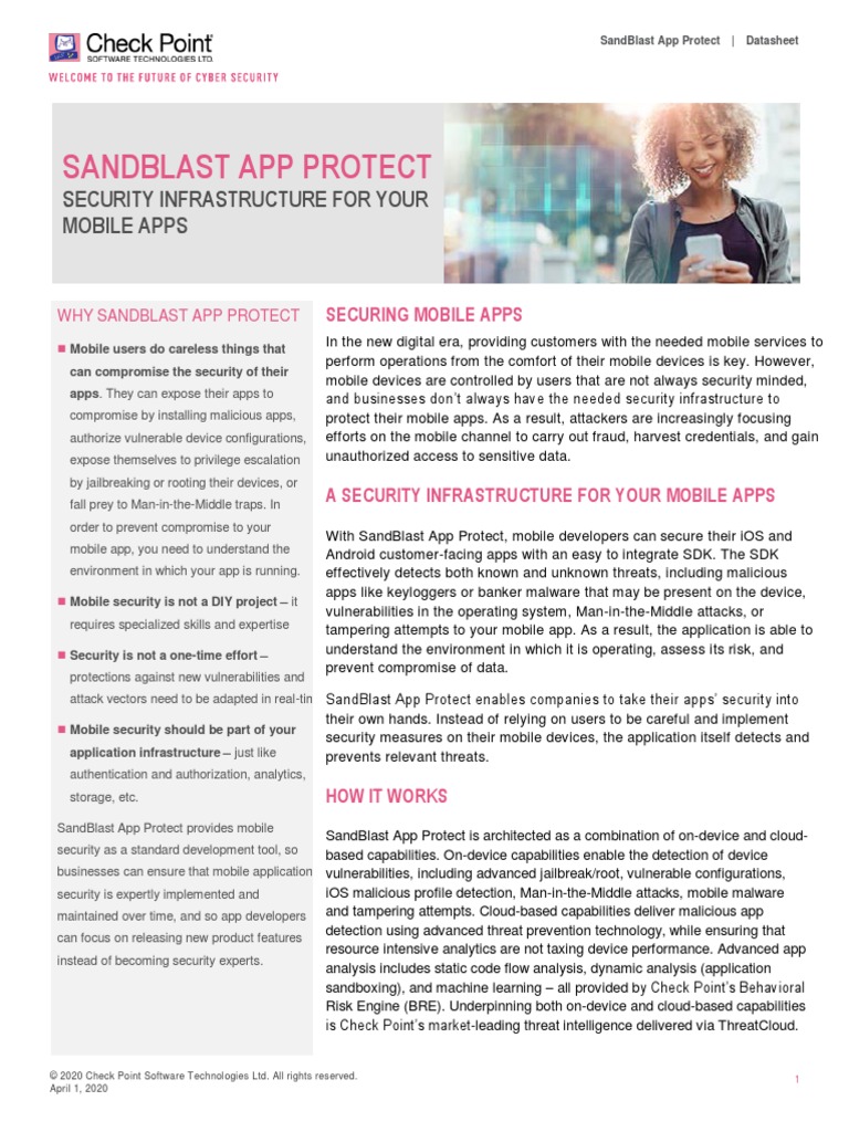 Sandblast App Protection Datasheet | PDF