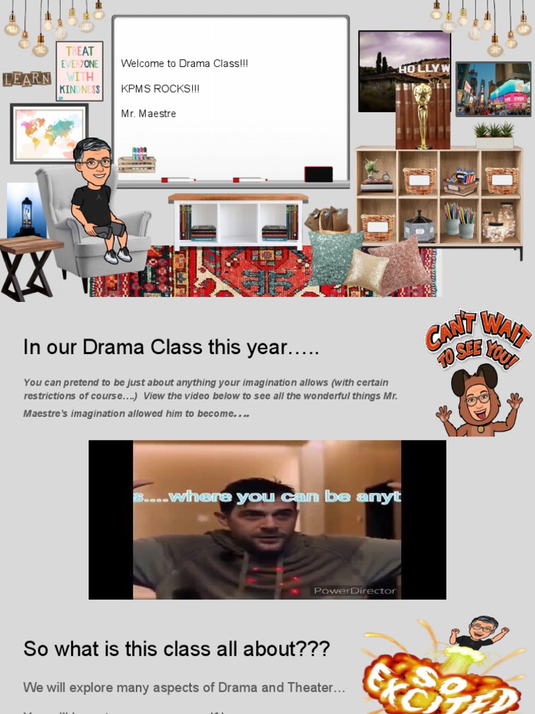 Drama Class Intro Presentation Mr. Maestre 20-21 | PDF
