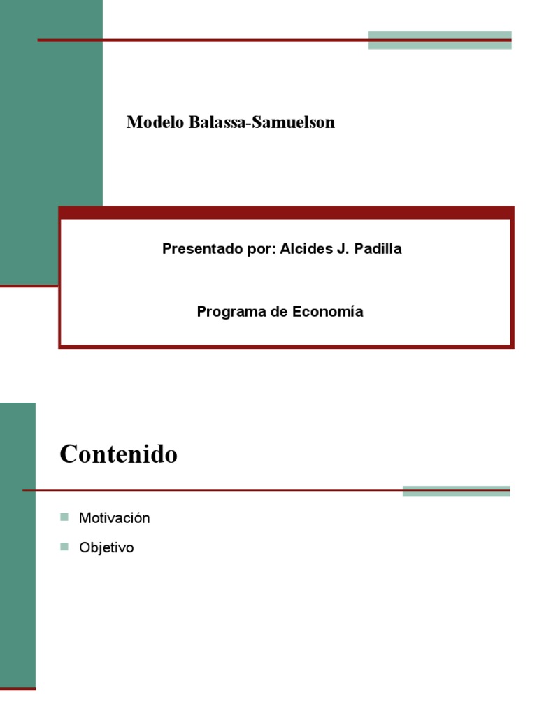 Modelo Balassa-Samuelson II | PDF | Tipo de cambio | Precios