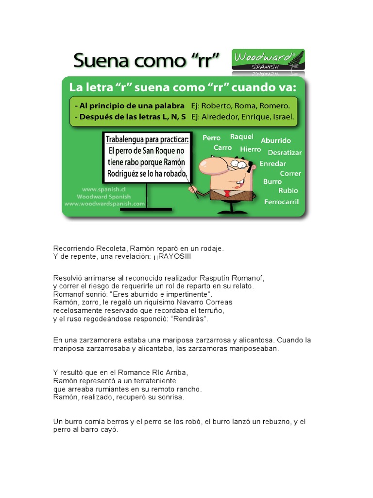 Trabalenguas RR | PDF