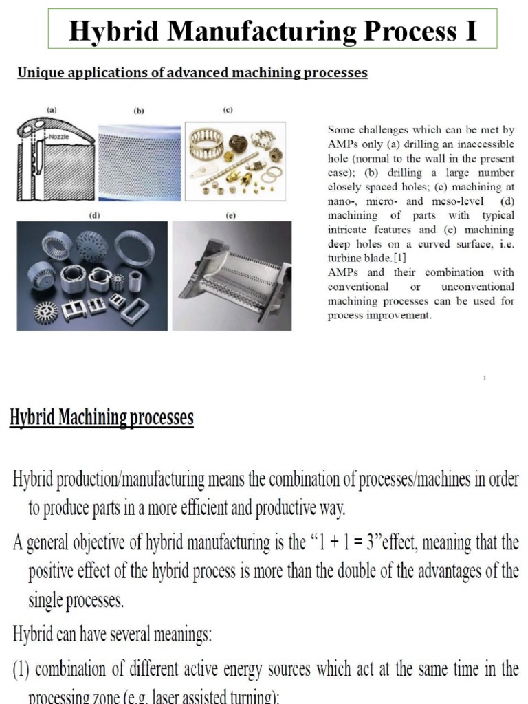 10.hybrid Manufacturing I | PDF