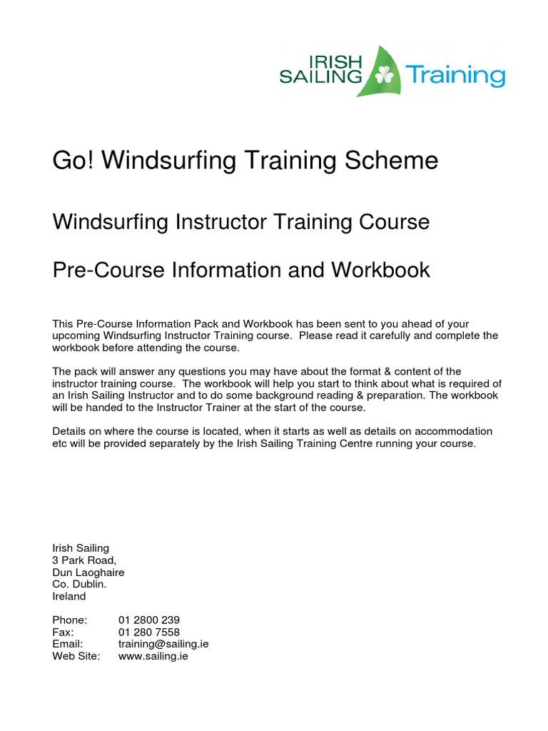 Go! Windsurfing Training Scheme: Windsurfing Instructor Training Course ...