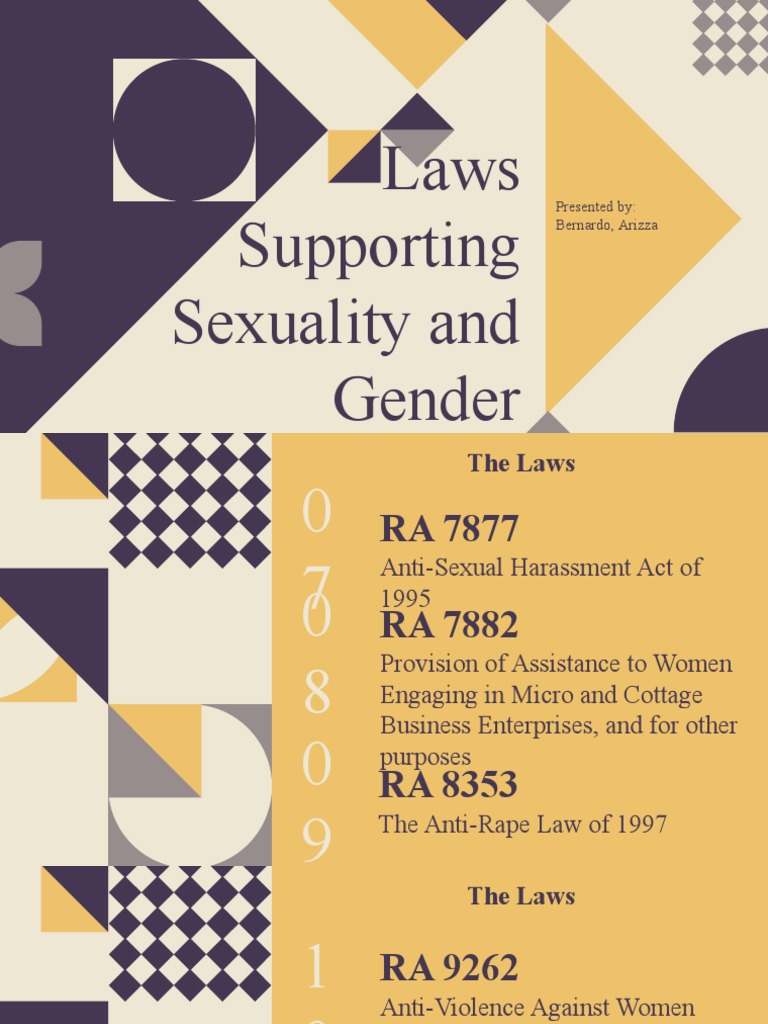 Laws Supporting Sexuality and Gender | PDF | Sexual Harassment | Rape